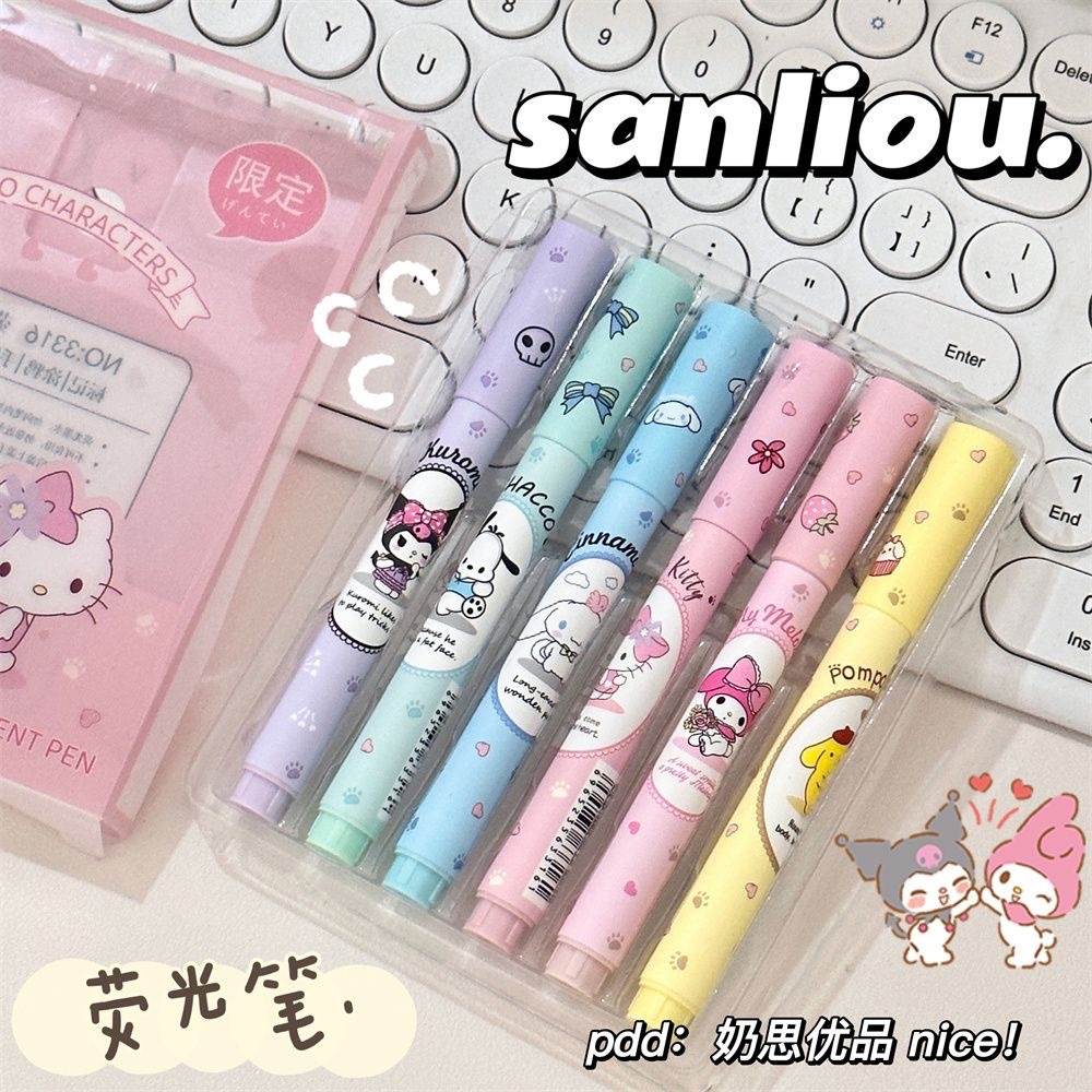 Sanrio cute kuromi diary Diy cartoon cinnamoroll pen students mark ...