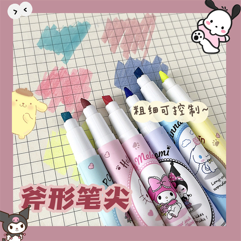 Sanrio cute kuromi diary Diy cartoon cinnamoroll pen students mark ...