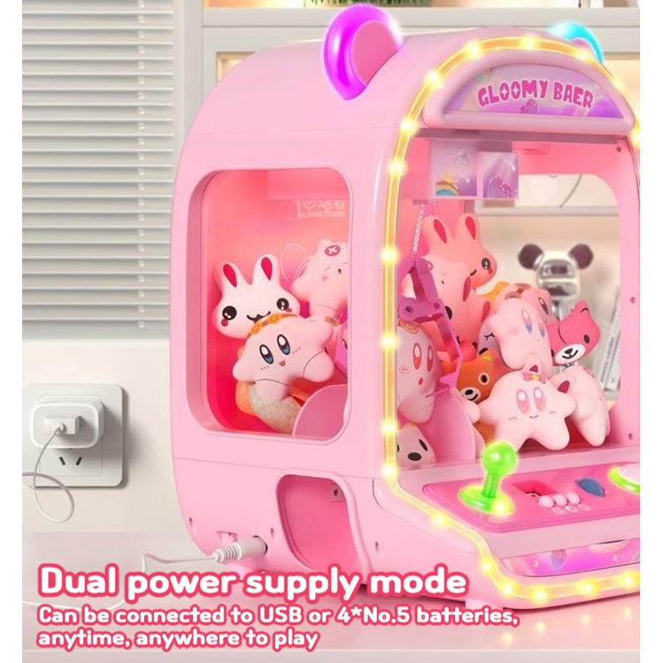 Living Stones Claw Machine Simulated Doll Grabbing Machine Coin ...