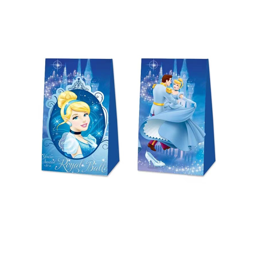 12Pcs Cinderella Princess Theme Candy Bag Cinderella Girls Birthday ...