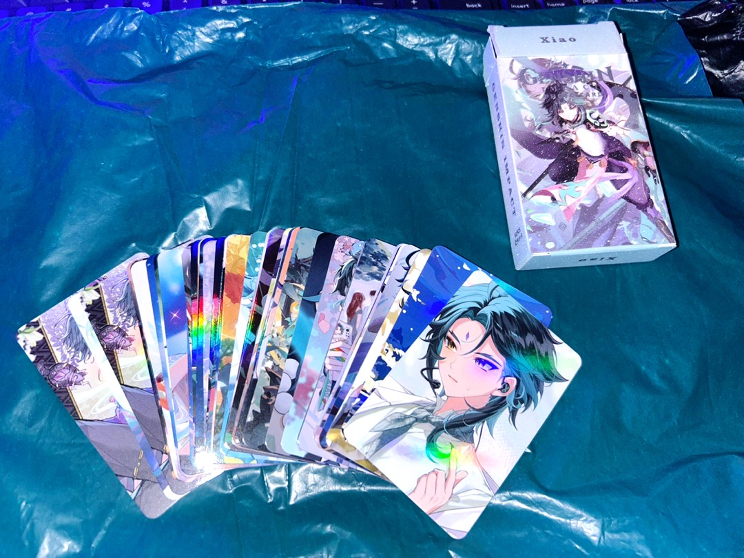 Genshin Impact Collectible Card Set 50pcs per box Cards 3 inch Furina ...