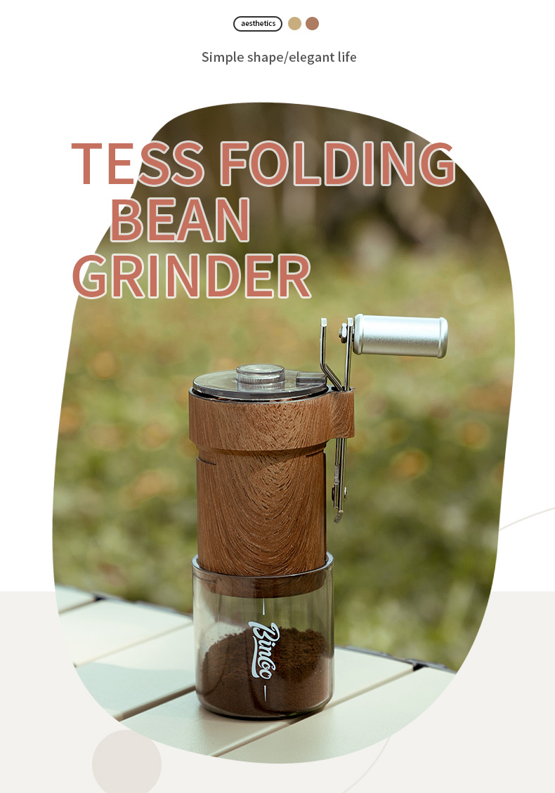 BINCOO Manual Grinder Mini Coffee Hand Grinder Outdoor Portable Bag ...