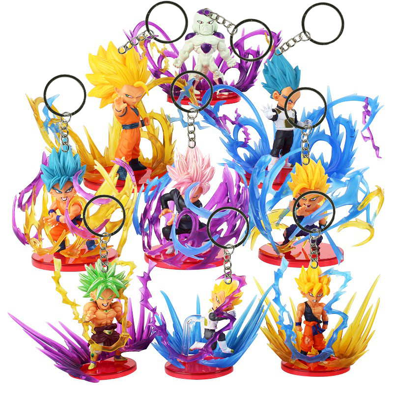 Dragon Ball Z Son Goku Super Mario Yoshi Luigi Naruto Rem Key Chain VIP ...