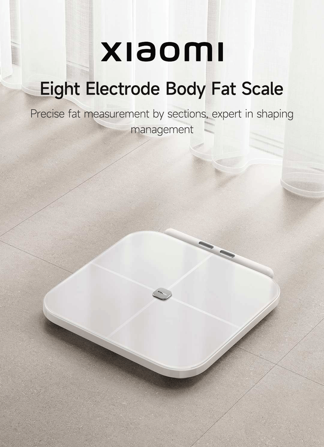 Xiaomi Eight Electrode Body Fat Scale Smart Electronic Weight Scale High Precision Human Fat ...