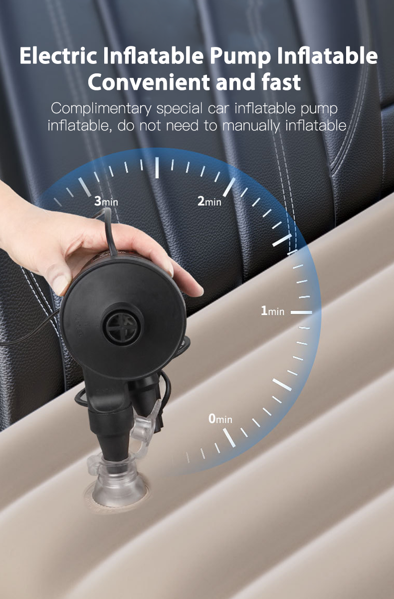 🔥Free Inflatable Pump🔥Car Bed FULL SET Inflatable Car Bed Car Sofa Air ...