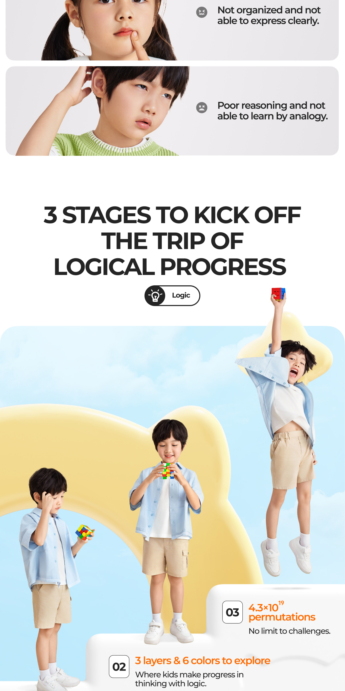 Gan Monster Go Magnetic V3 3X3 Educational Cube Mg Kids Puzzle Toy 2023 ...