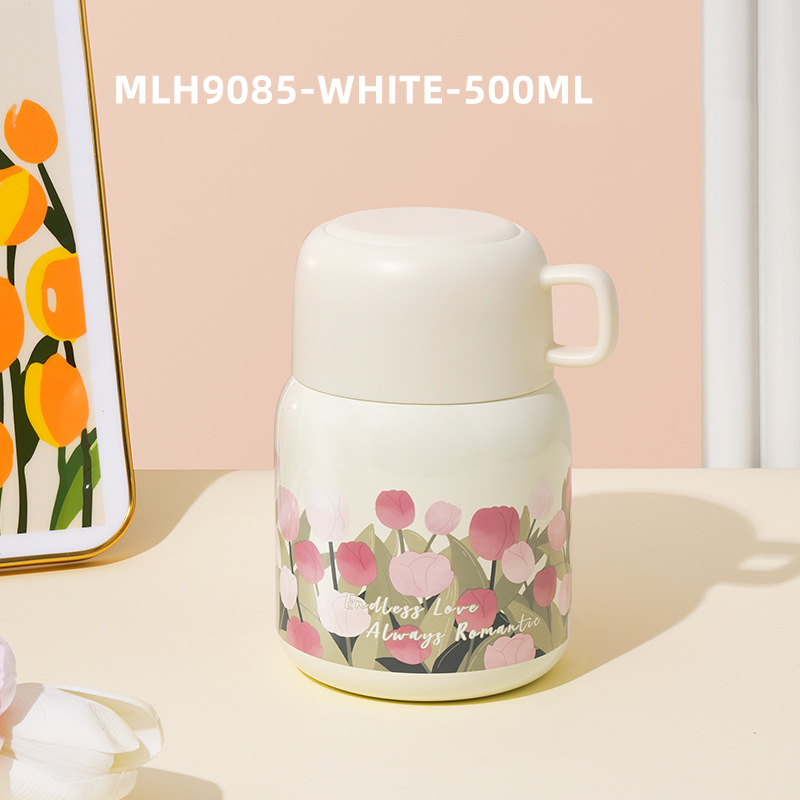 Diller 500/520ml Thermos Bottle Stainless Steel Vacuum Flask Food Container Lunch Box MLH9092 ...