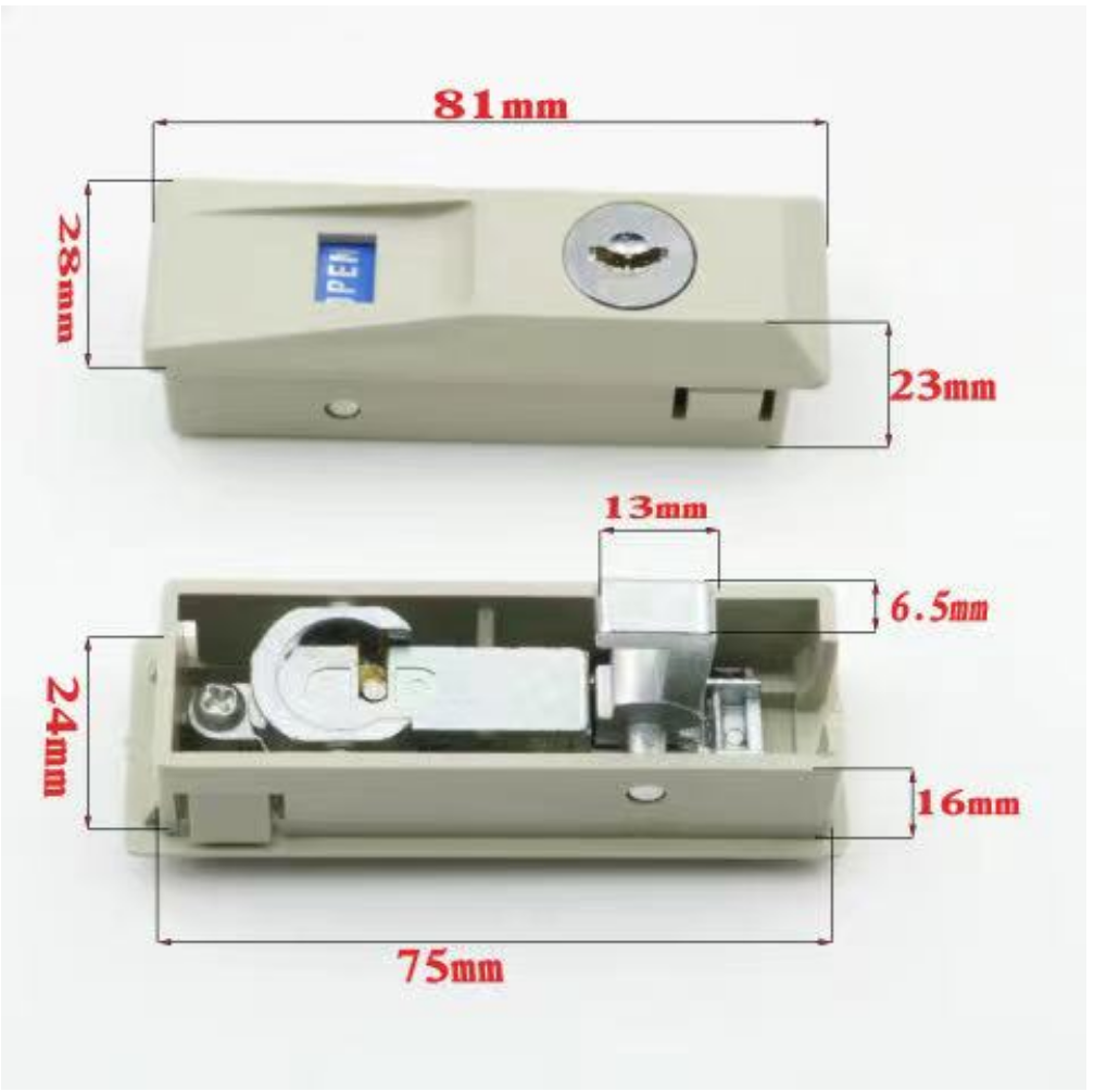 Wangtong WT9700 iron cabinet lock, file cabinet hook lock, 9980 sliding ...