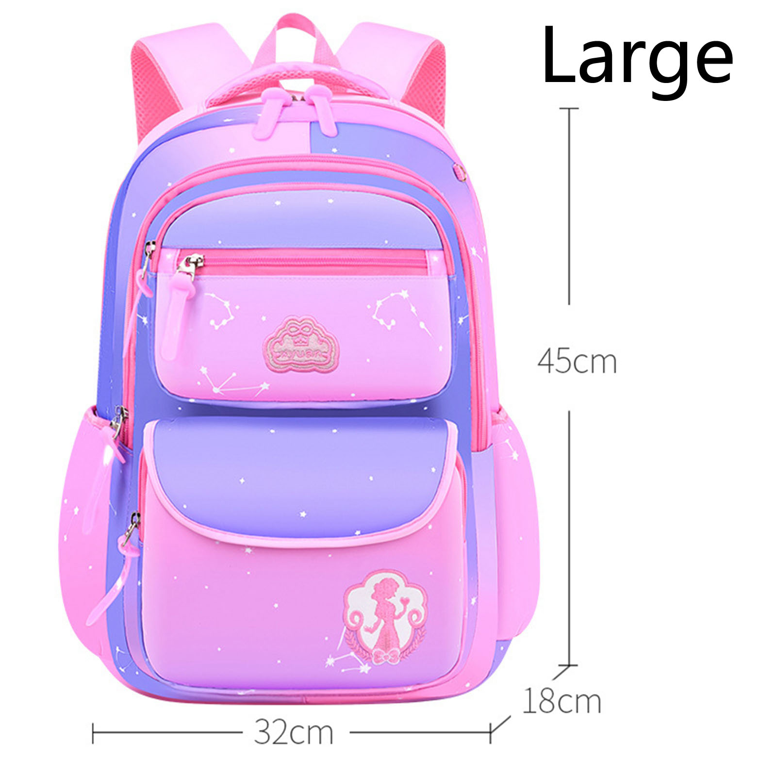 Large Capacity School Backpack for Primary School Girls Ultra Light ...