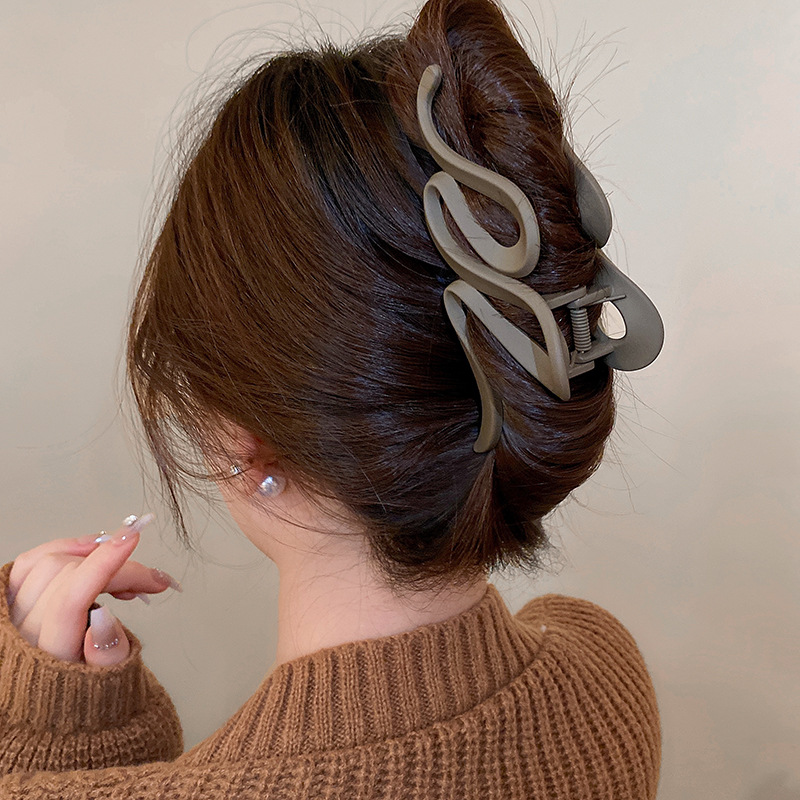 Acrylic Wave Hair Clip - Retro Shark Clip for Women | Shopee Malaysia