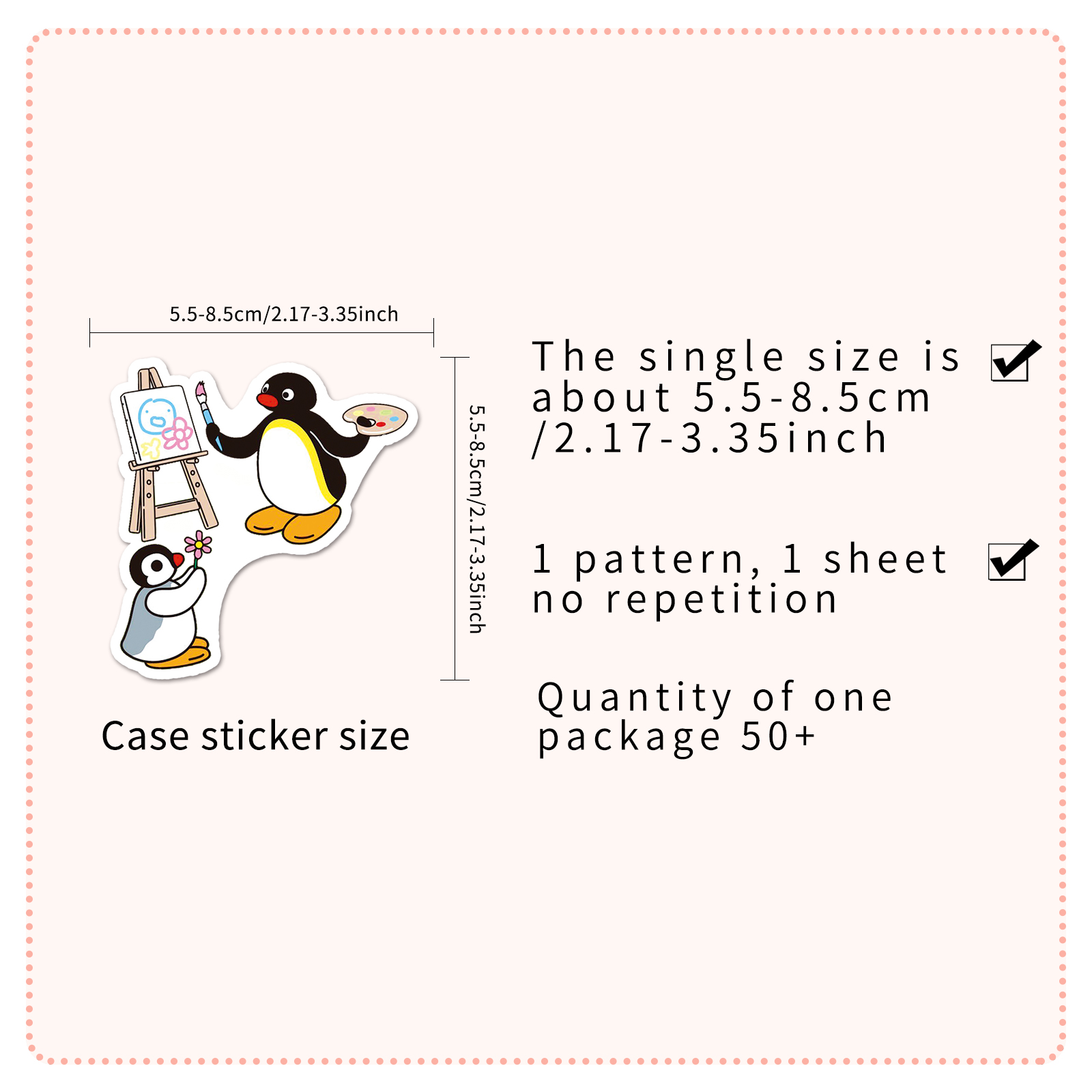 50 Piece pingu DIY Creative Motor Stickers Car Stickers Helmater ...