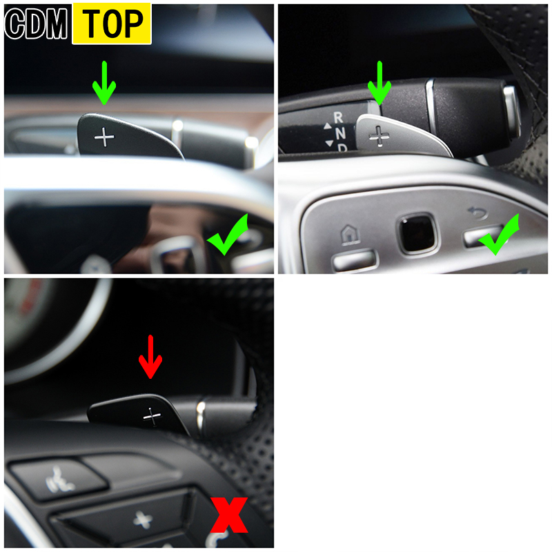 For Mercedes Benz Steering Wheel Paddle Shift for A/C/E/S/GLC/CLA/GLB ...