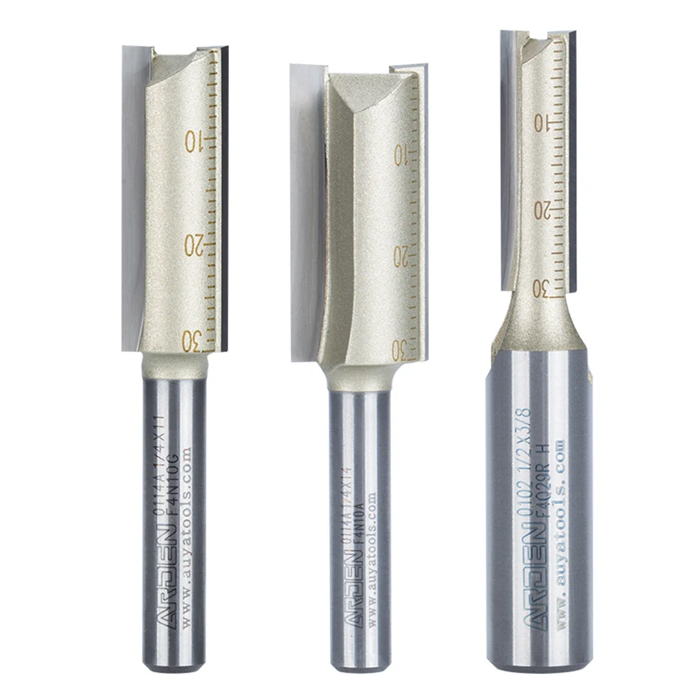 Arden 2 Flutes Straight Bit Carbide Alloy Woodworking Straight Router ...