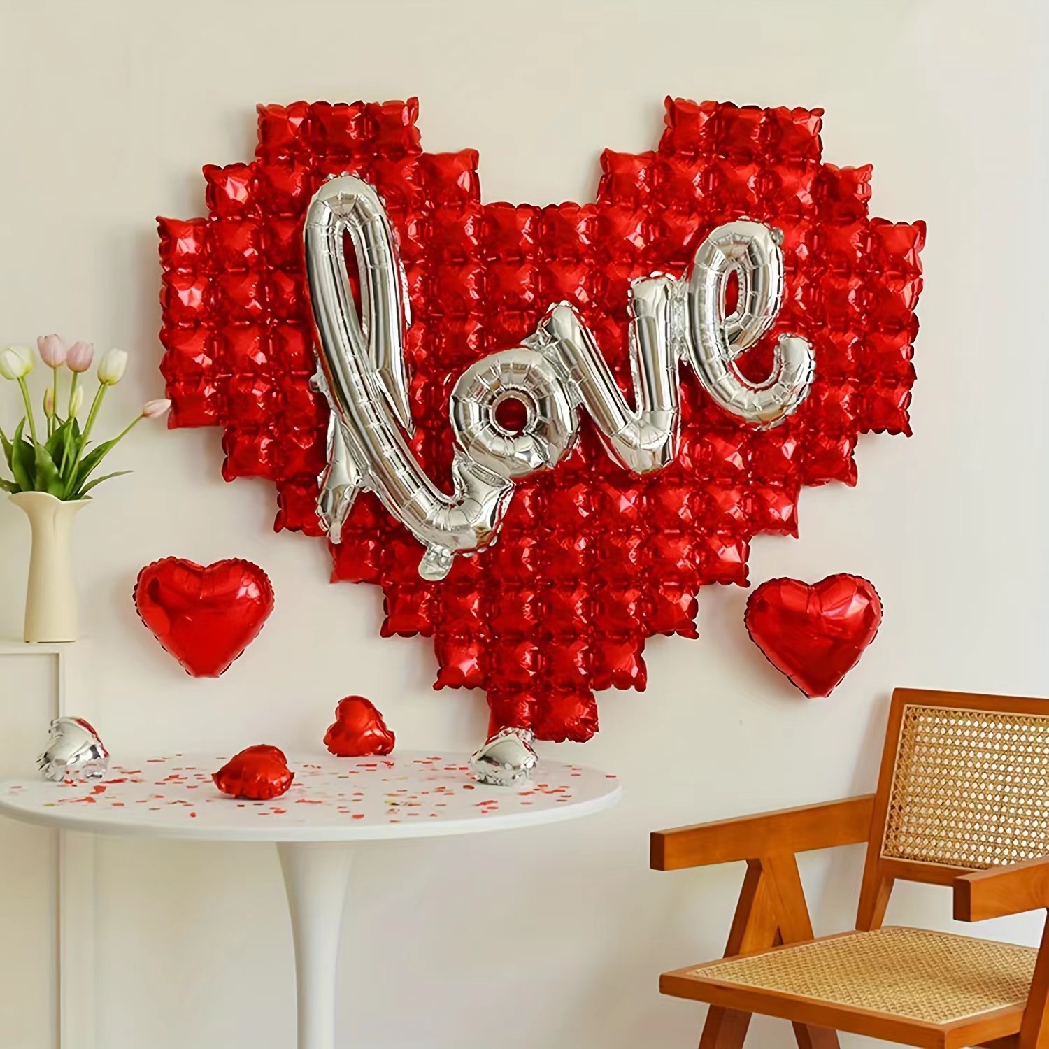 Giant Love Foil Balloon Valentine's Day Birthday Decor Propose Marriage ...