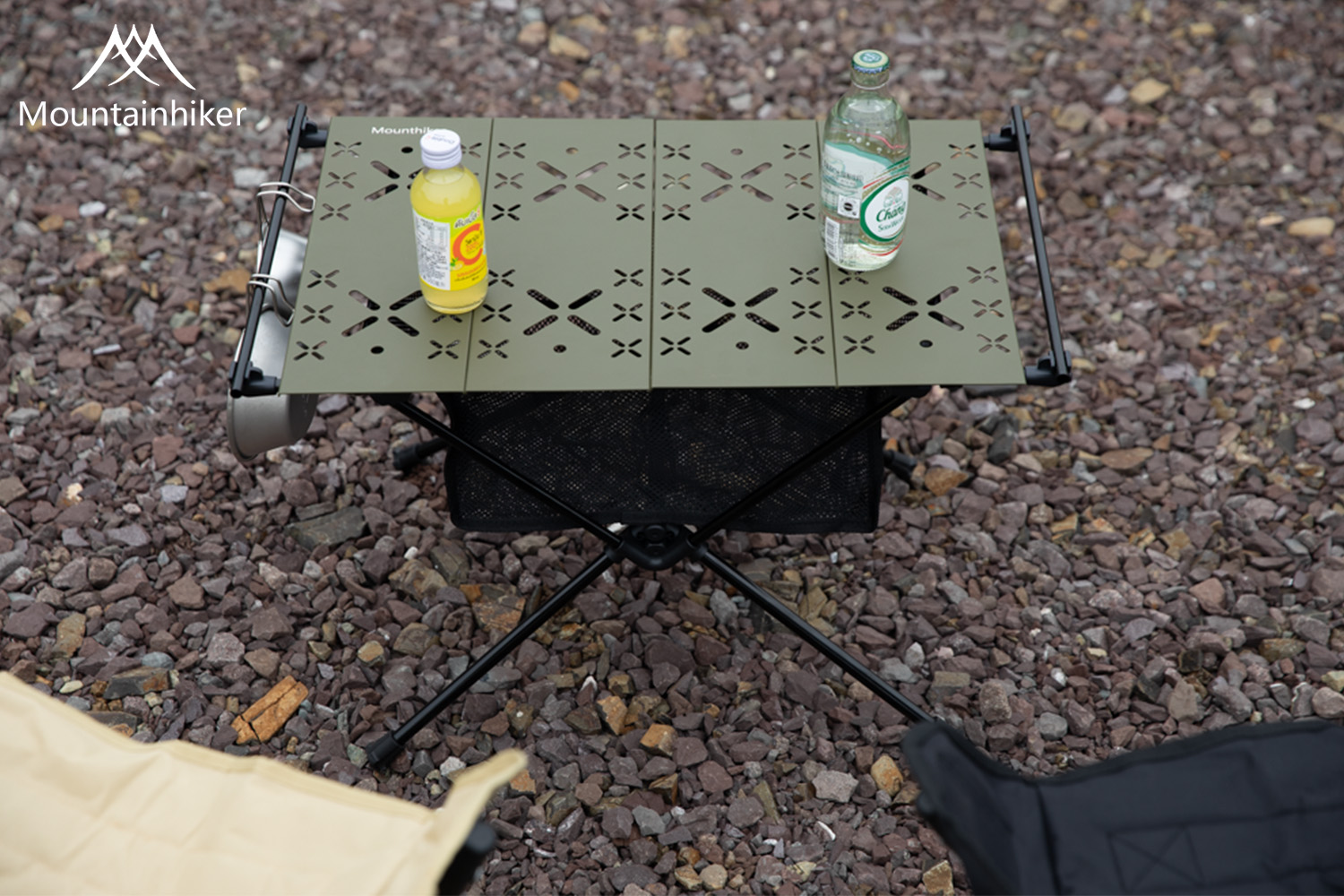 Mountainhiker portable folding table with mesh storage compartment, 4 ...