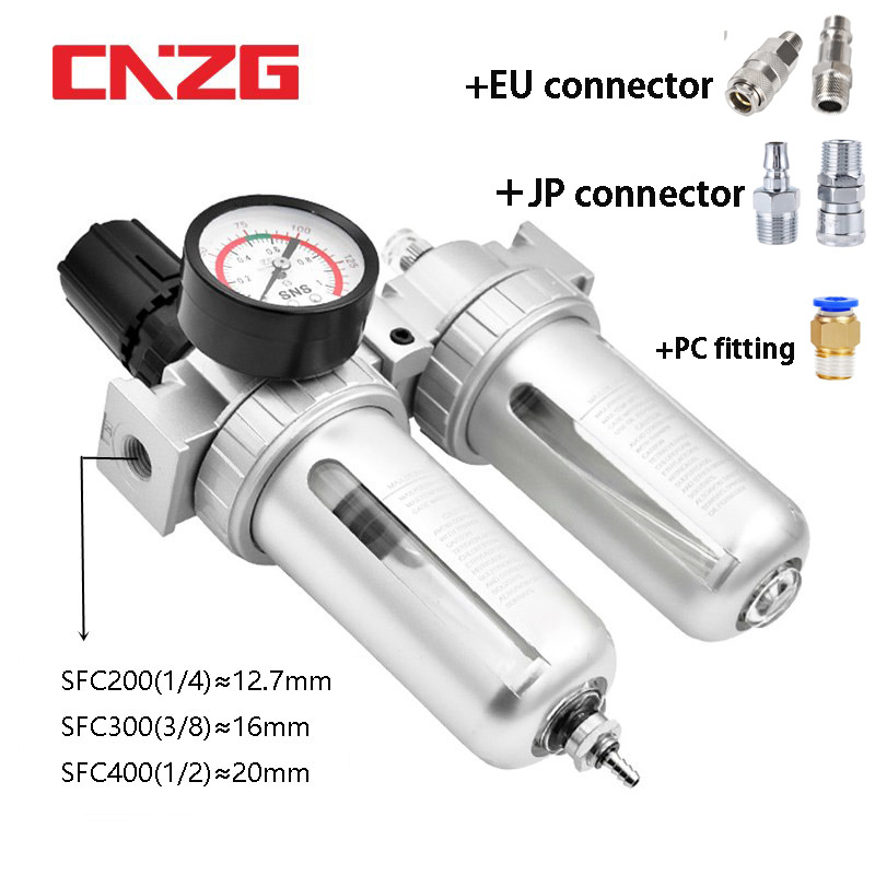 SFC/SFR Air Compressor Oil Lubricator Moisture Regulator Air Source ...