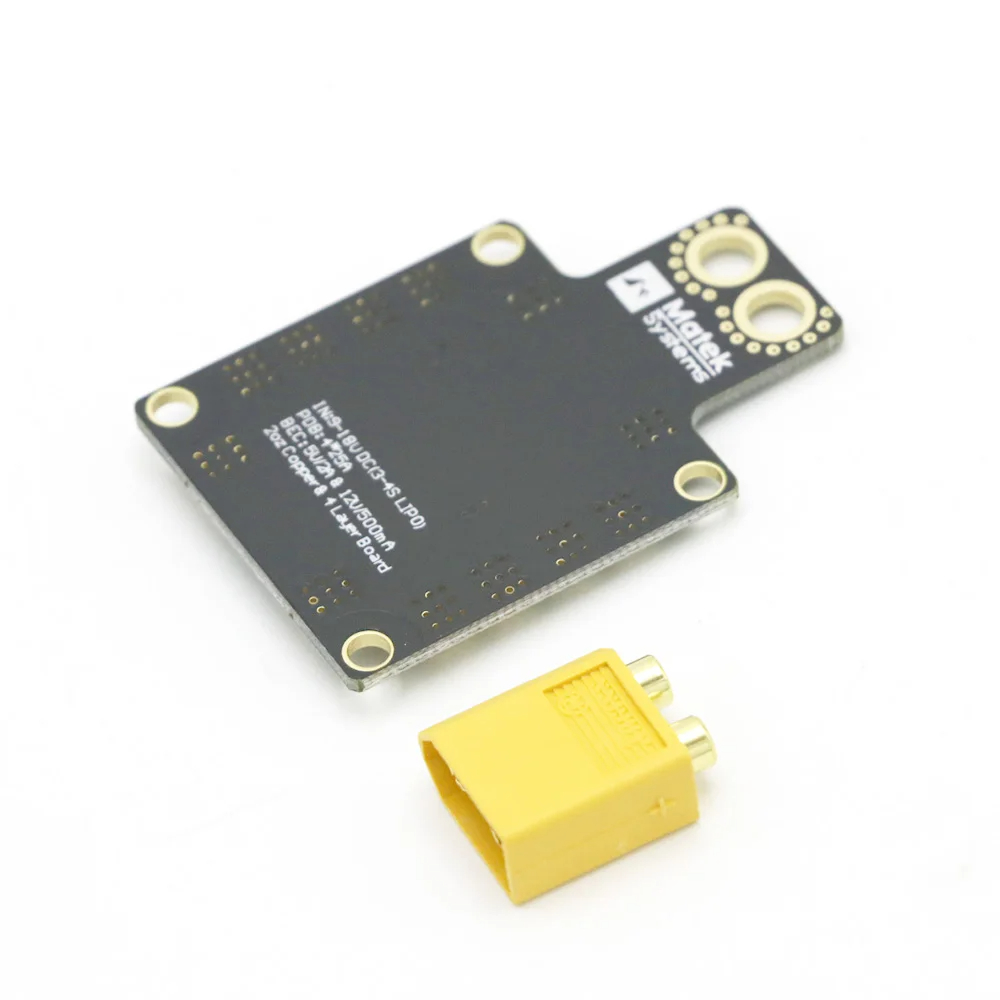 Matek Systems 3A PDB Distribution Module XT60 with Double BEC 5V/12V for RC FPV RC Airplane ...