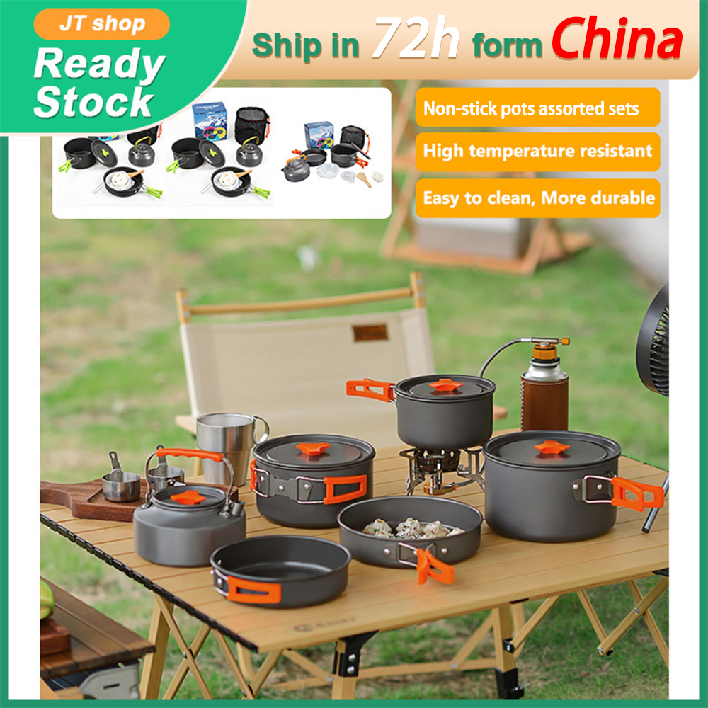 Camping Cooking set Camping Cookware Travel Tableware Outdoor Picnic ...