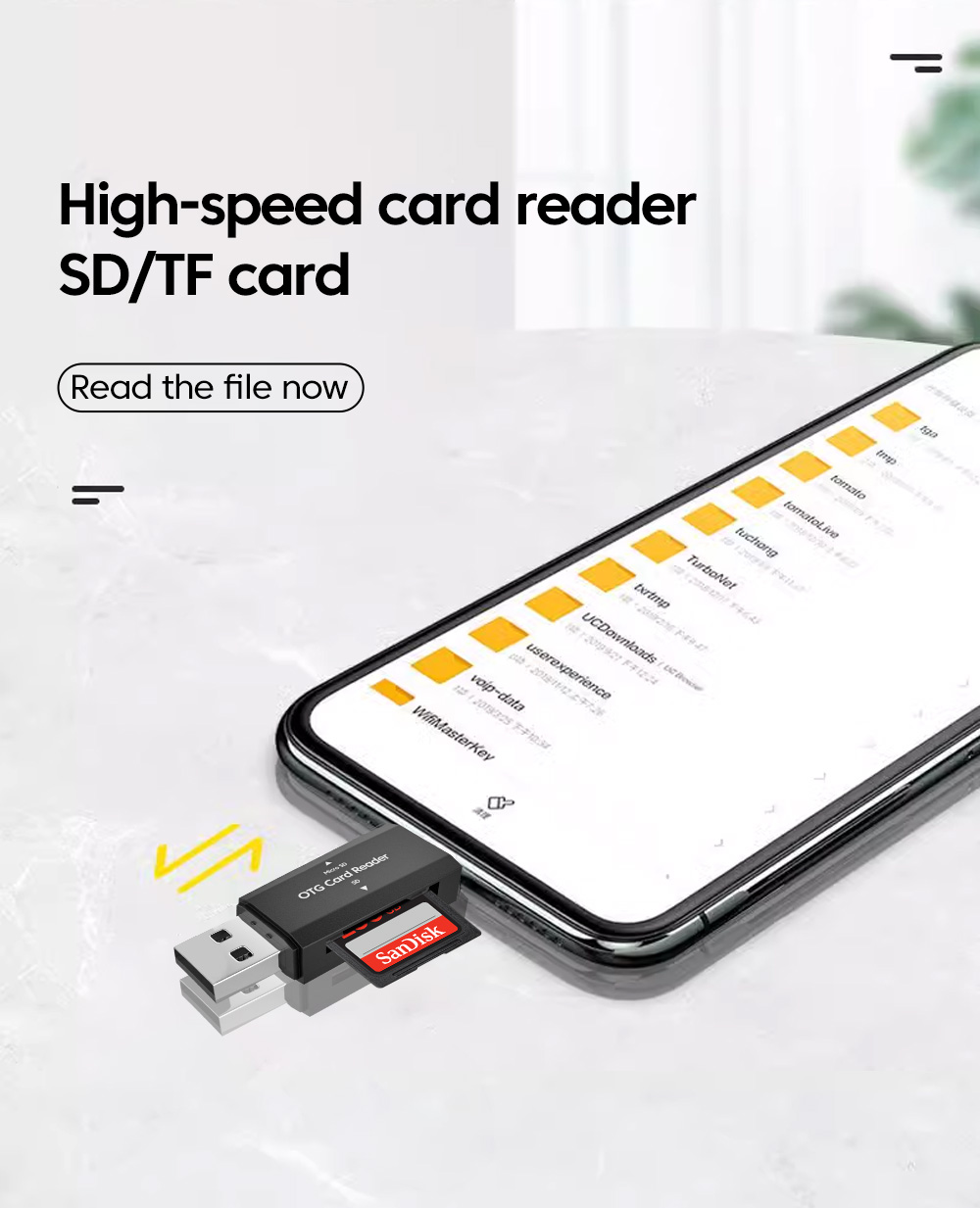 Type C SD TF Card Reader 2 in 1 USB 2.0 Card Reader for PC Laptop ...