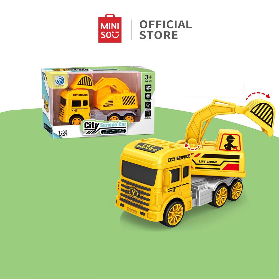 Miniso Toy Engineering Vehicle Children's Toy Vehicle Toy Excavator ...