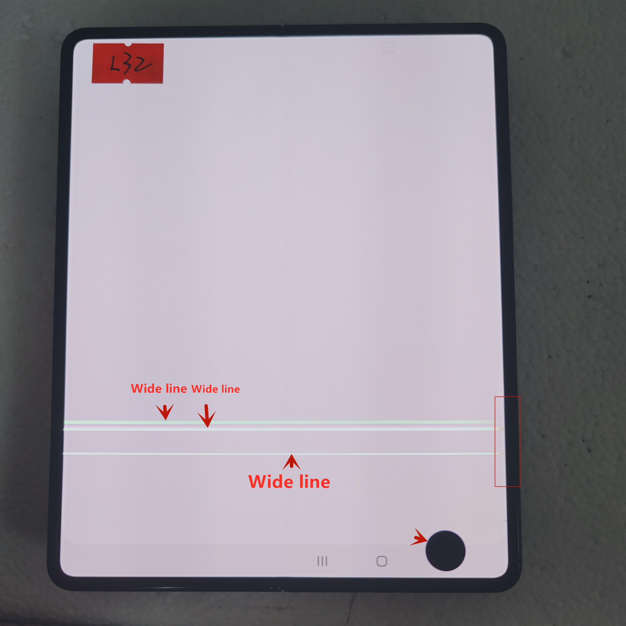 Original Defect Inner Screen For Samsung Z Fold3 F926 F926B LCD AMOLED ...