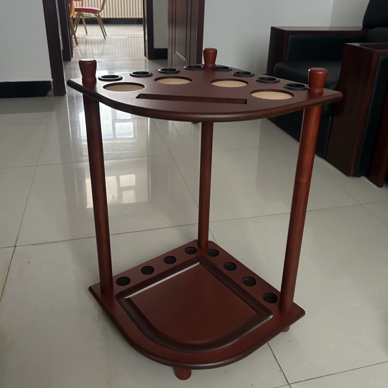 Solid Wood Billiard Cue Storage Rack 8-Hole 9-Hole Fan-Shaped Cue Rack ...