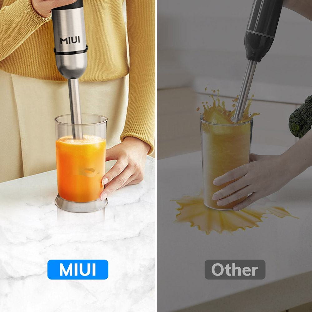 MIUI Electric Hand Held Stick Blender 6-in-1 Multi-Purpose Immersion ...