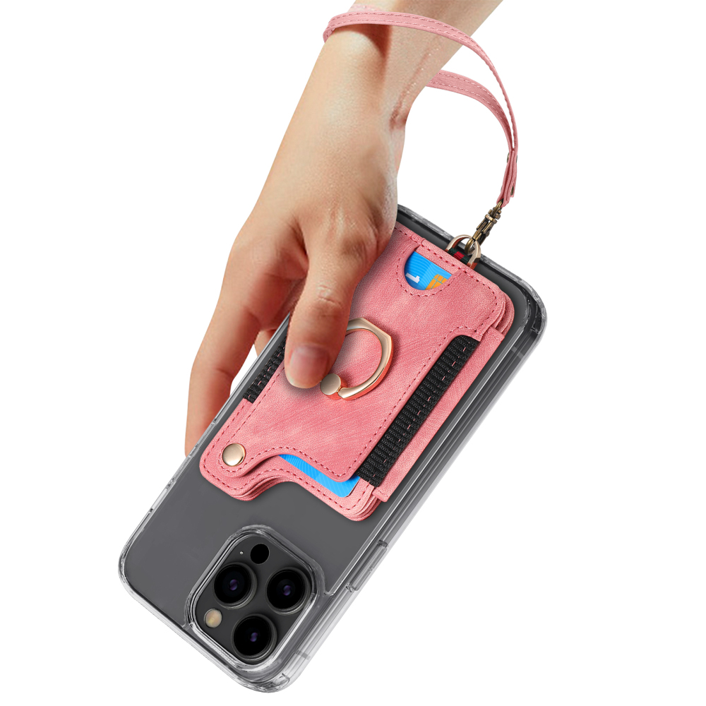 Retro Leather Card Holder Sticker 3M Adhesives Credit ID Card Mobile ...