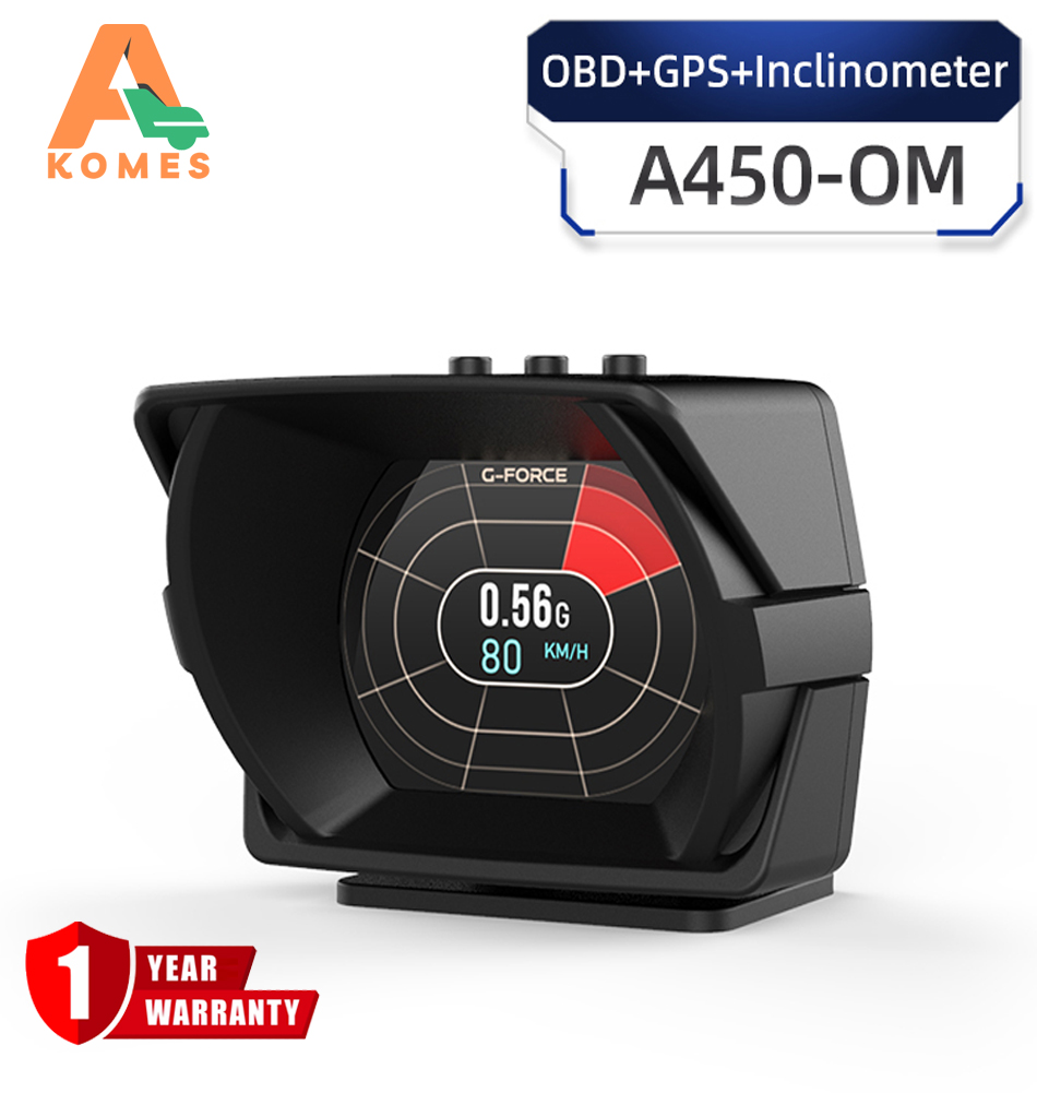 KOMES A450 GPS OBD2 Digital Speedometer & Off-Road Slope Meter with ...