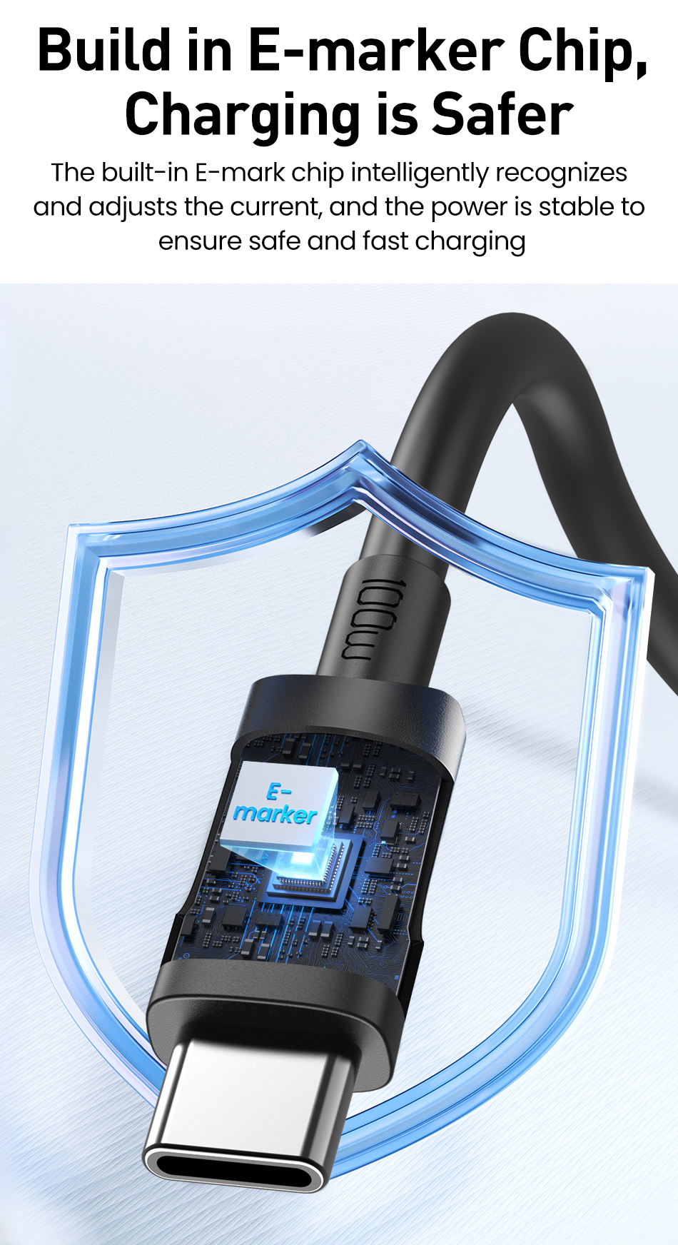 100W USB C To Type C 5A PD Fast Charging Charger Cable For Iphone Android | Shopee Malaysia