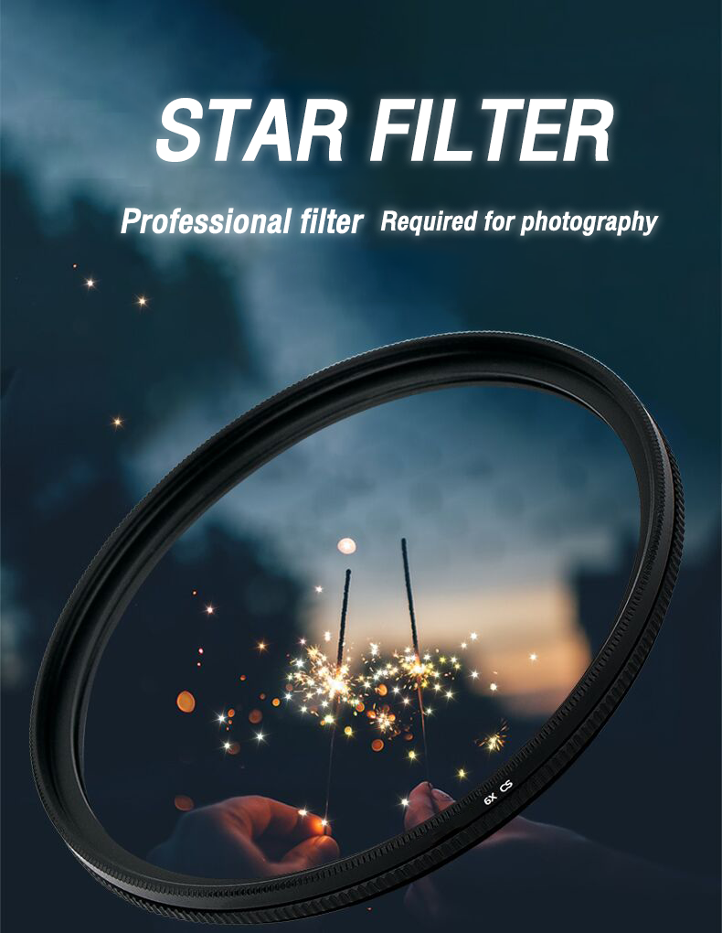 ZOMEI Star Line Star Filter Lens 4/6/8 Suitable for DSLR Cameras Multi ...