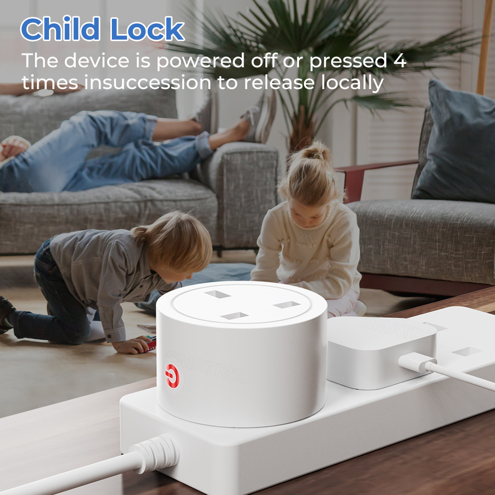 SMATRUL Tuya Smart Plug Socket WiFi 20A/16A Timer Plug In Socket RF433 ...