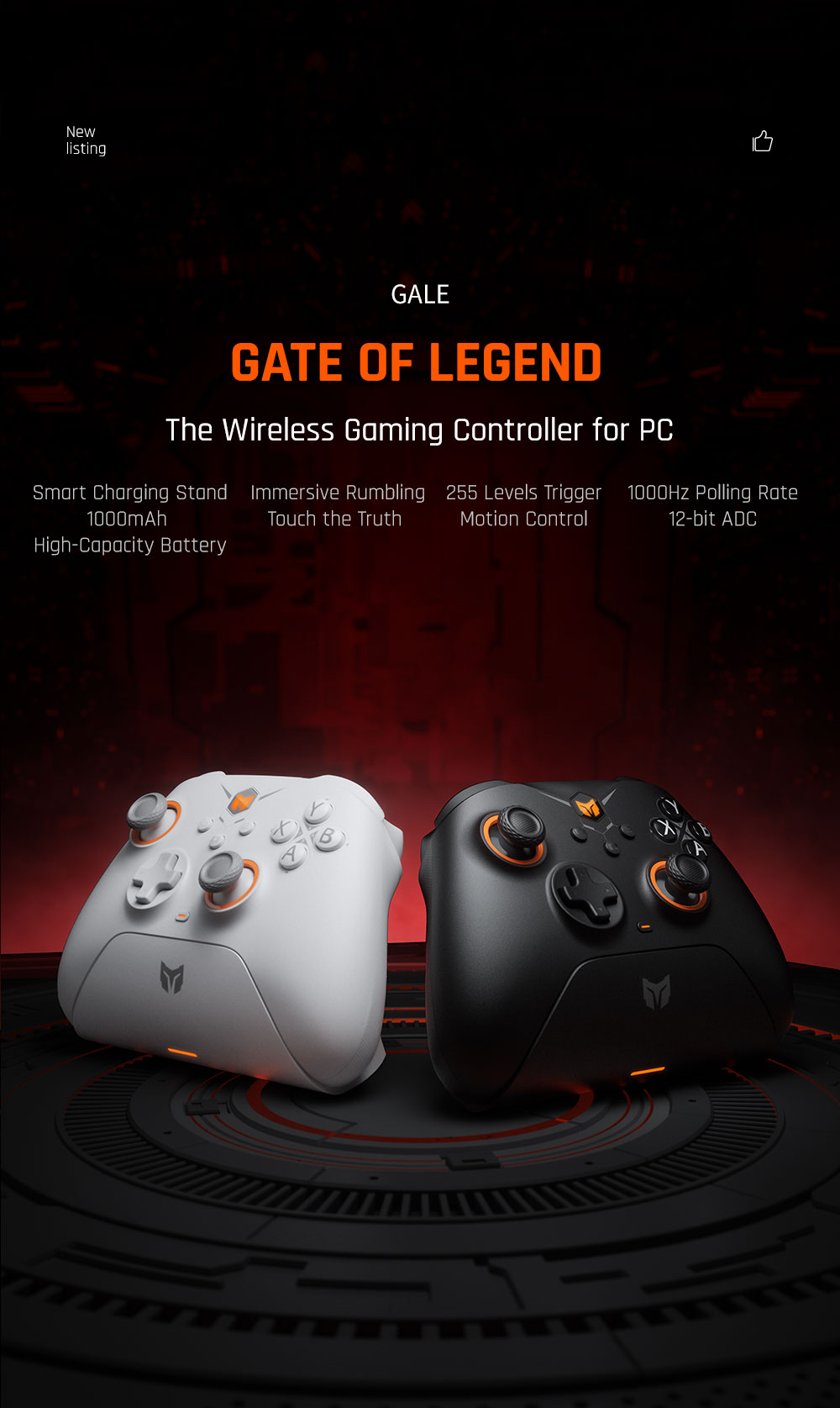 BIGBIG WON Wired Wireless Game Controller Hall Effect Trigger Function ...