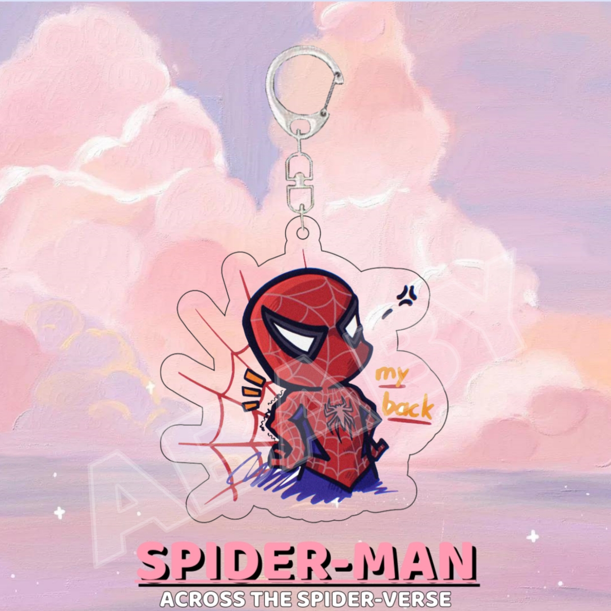 Spider-man across the spider verse acrylic keychain pendant ...