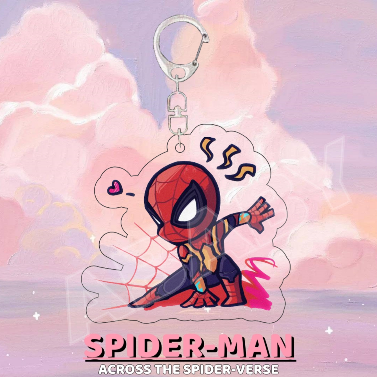 Spider-man across the spider verse acrylic keychain pendant ...