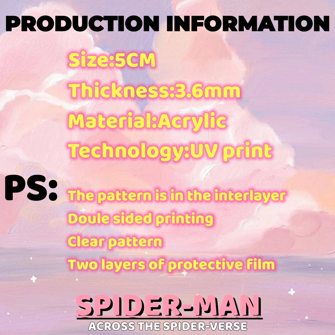 Spider-man across the spider verse acrylic keychain pendant ...