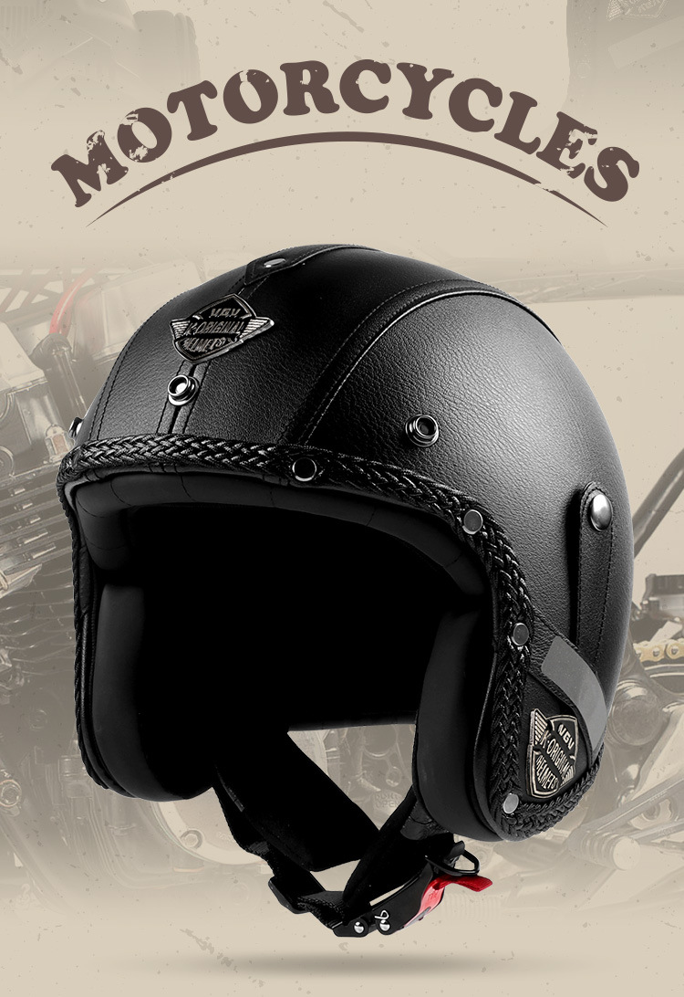 Retro Motorcycle Helmet🔥special offer🔥 VGV Official Genuine Harley Full ...