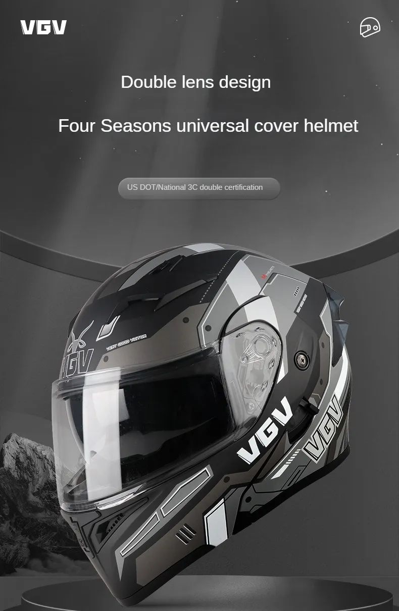 Dot Certified Helmet Motorcycle Helmet VGV Official Genuine Motorcycle Helmet Display Helmet ...
