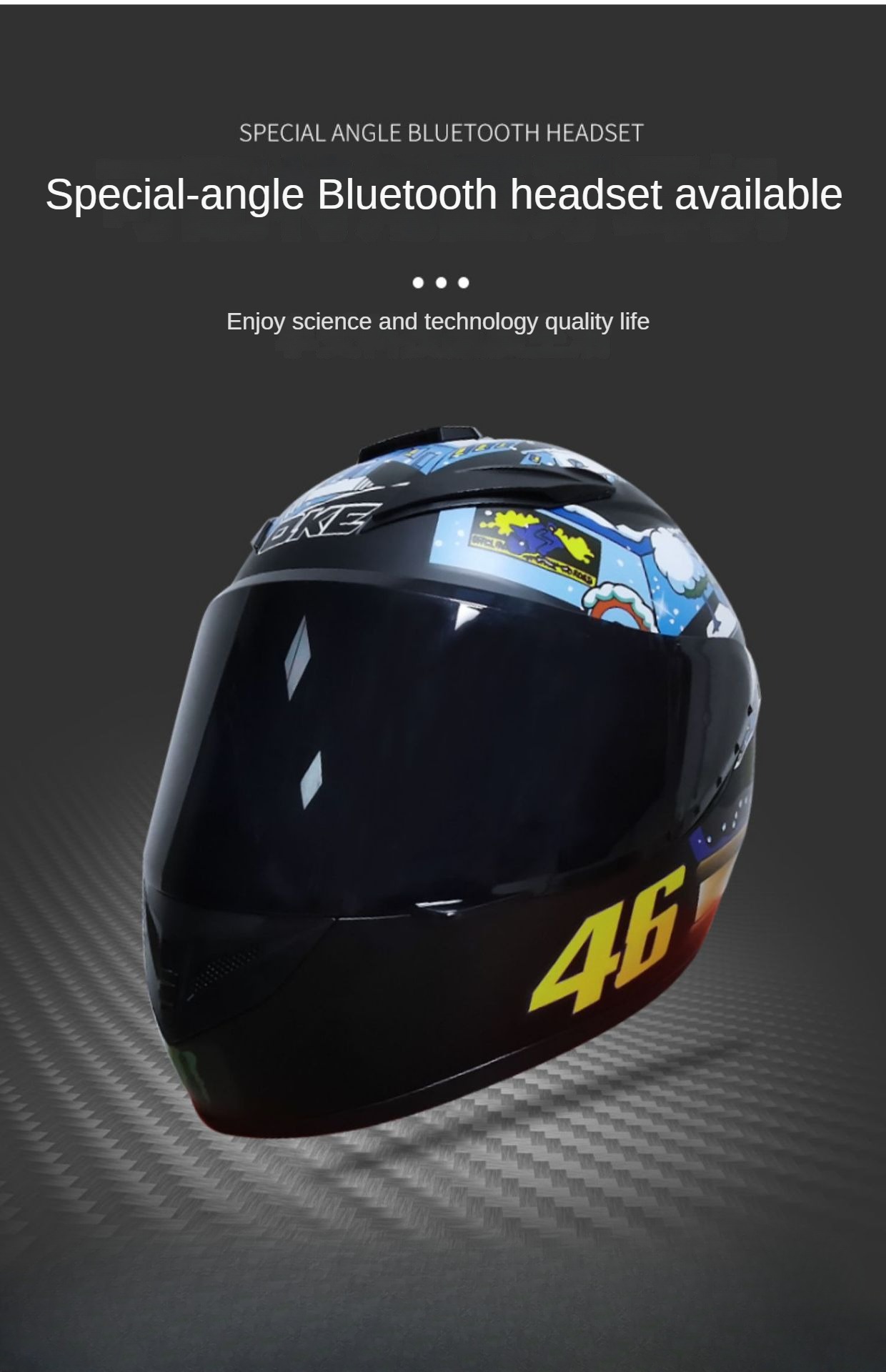 Dot Certified Motorcycle Helmet QIKE Official Authentic Motorcycle ...