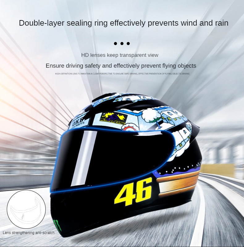 Dot Motorcycle Helmet Latest Color Matching QIKE Official Authentic ...