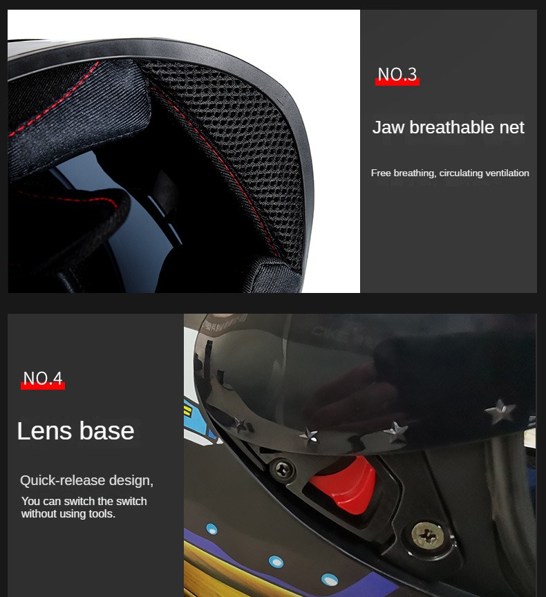 Dot Motorcycle Helmet Latest Color Matching QIKE Official Authentic ...