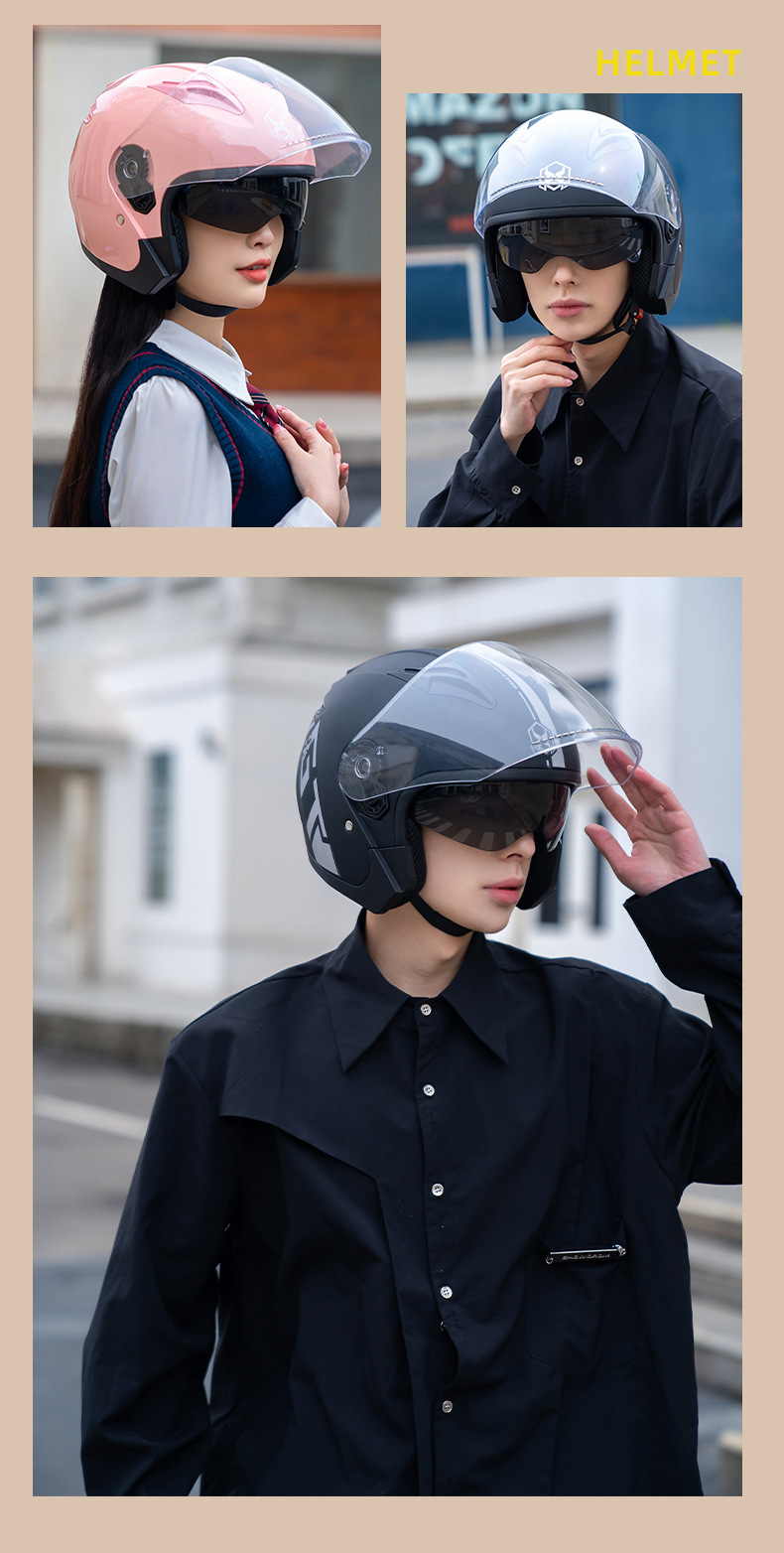 China CCC Certified Safety Protection Motorcycle Helmet Half Helmet Men ...