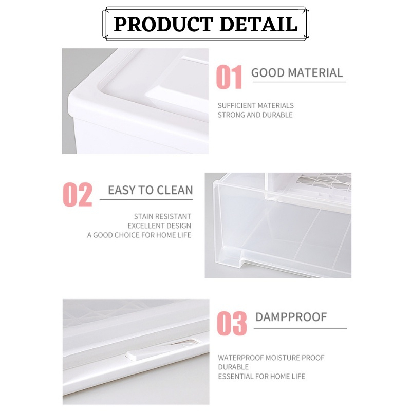 IKEA Drawer Organizer Storage Box Large Capacity Stackable Storage Box ...