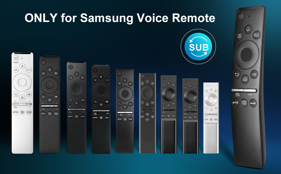 Voice Remote Compatible for Samsung Smart TV QLED UHD Frame Curved ...