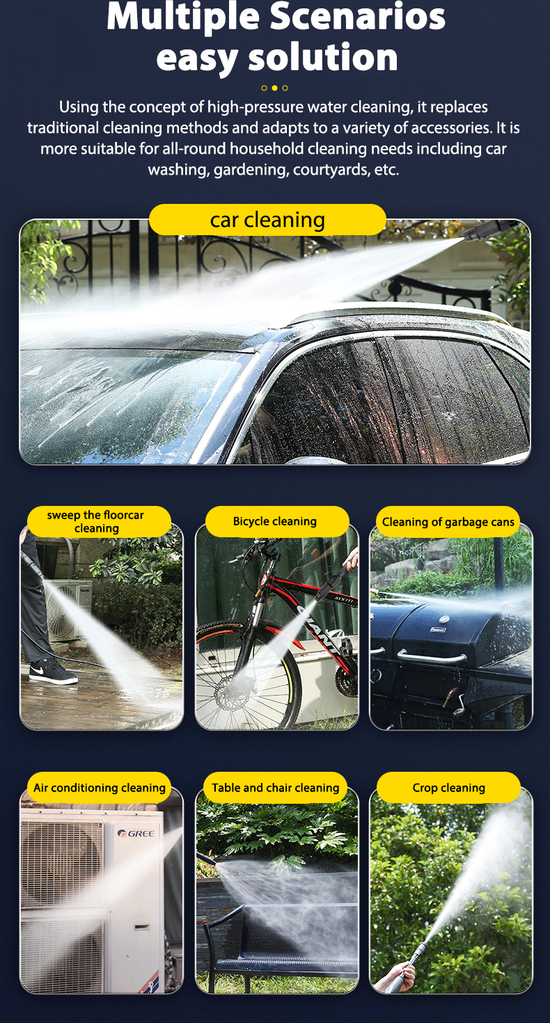 3800W Water Jet Car High Pressure Cleaner High Pressure Portable Water ...