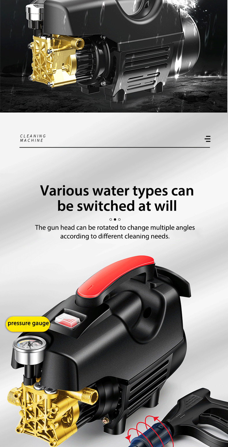 SOARFLY 4800W Water Jet High Pressure Cleaner High Pressure Portable ...
