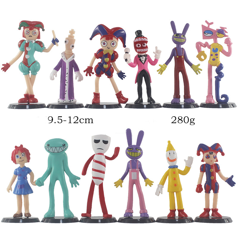 12Pcs/8Pcs/Set The Amazing Digital Circus Action Figure With Base Doll ...