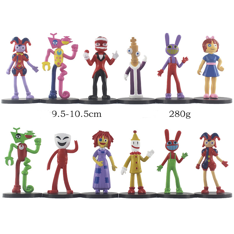 12Pcs/8Pcs/Set The Amazing Digital Circus Action Figure With Base Doll ...