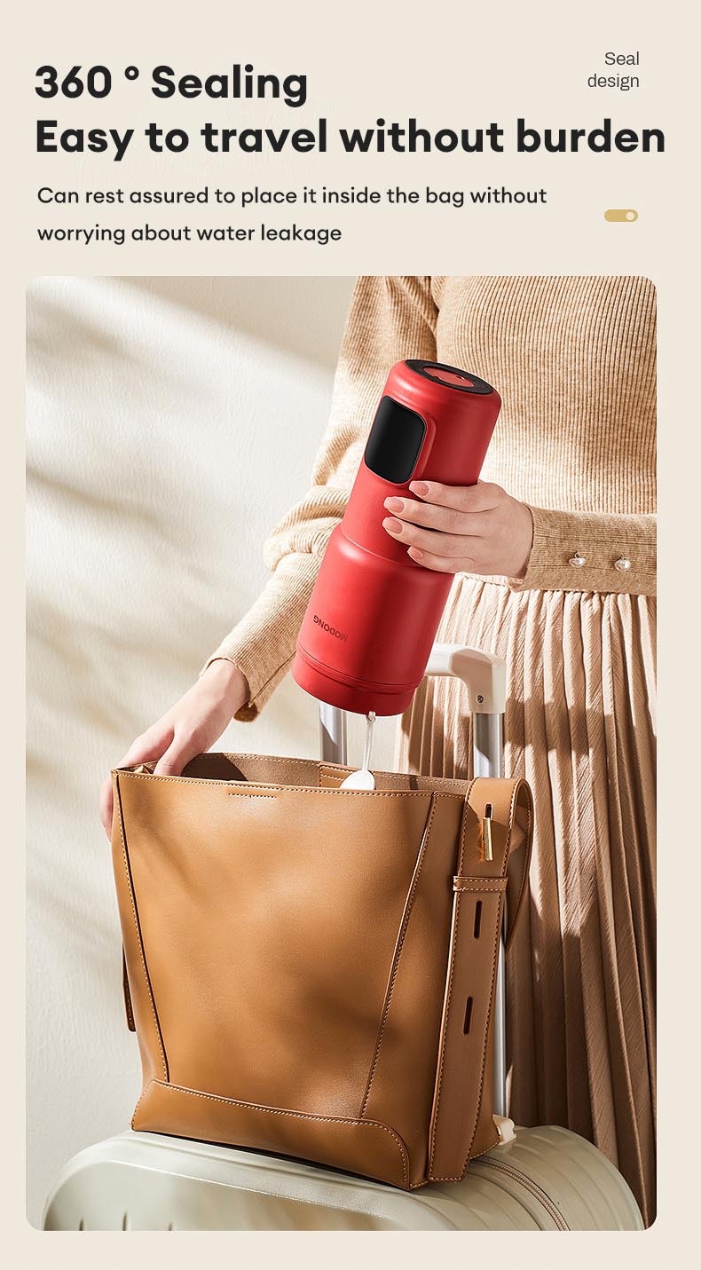 MODONG 600ML Portable Kettle Thermostatic Heating Electric Water Bottle ...