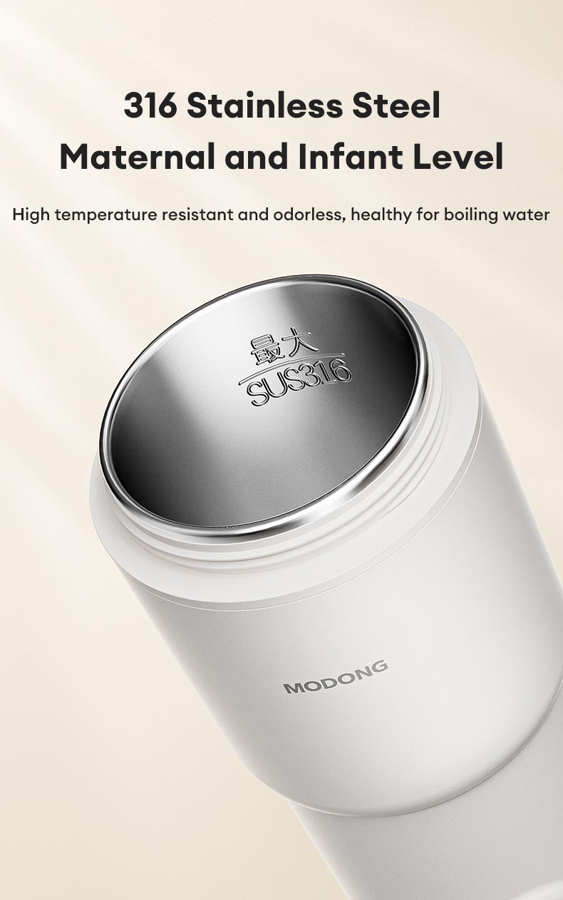 MODONG 600ML Portable Kettle Thermostatic Heating Electric Water Bottle ...